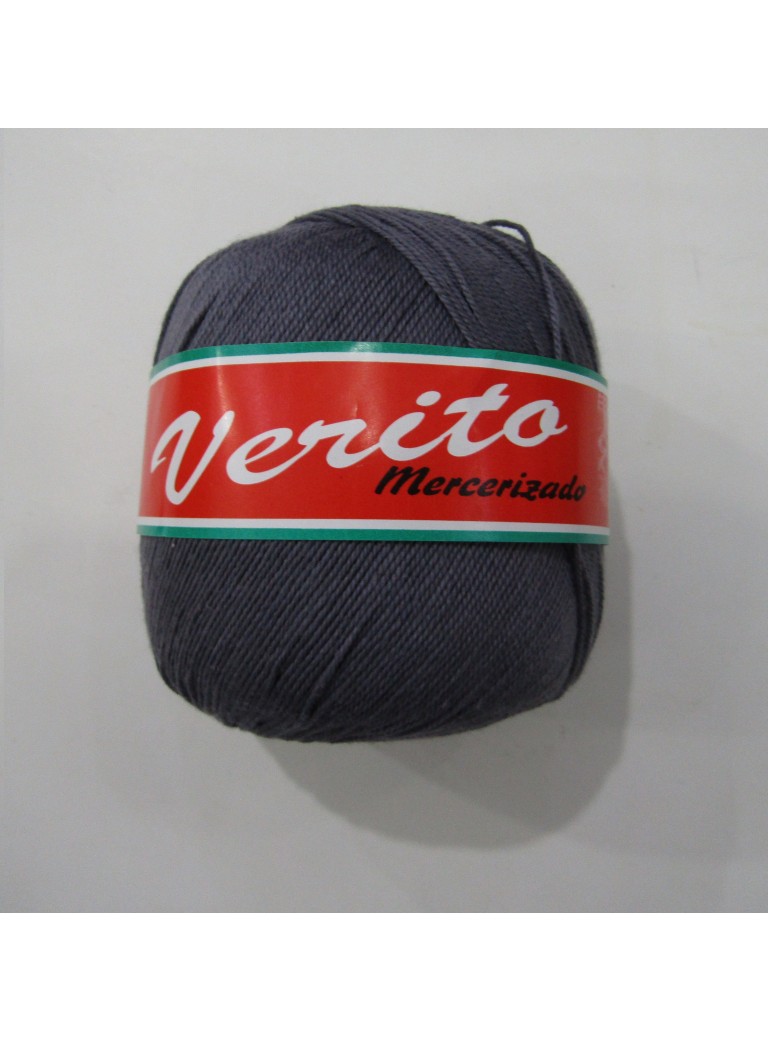 Algodón Verito Mercerizado 100grs Color Gris Acero